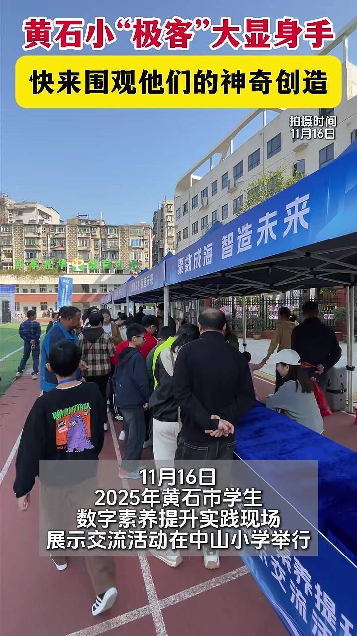 ...展示交流活动在中山小学举行,黄石小"极客"大显身手(记者:彭喆程鑫)