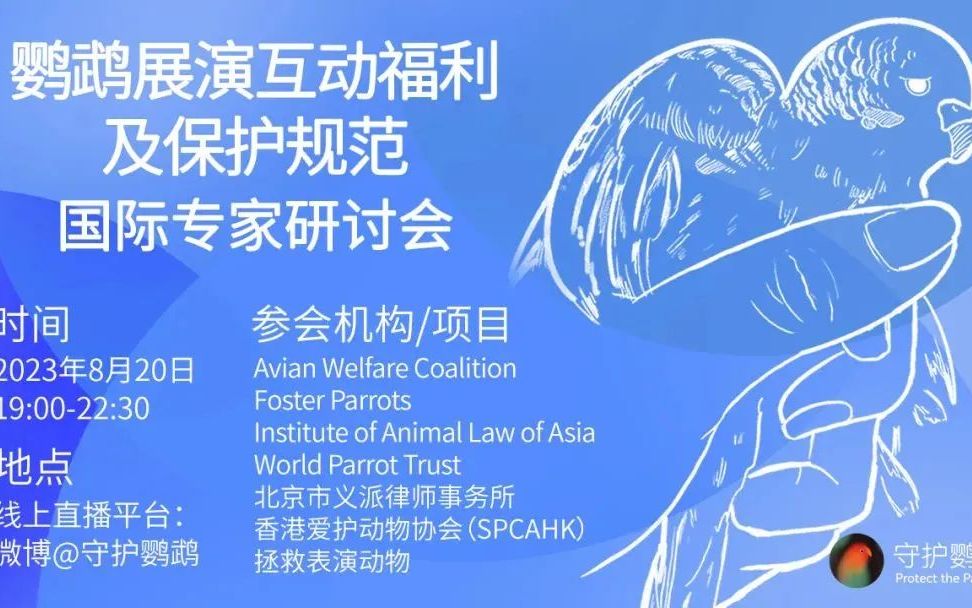 鹦鹉展演互动福利及保护规范|国际研讨会