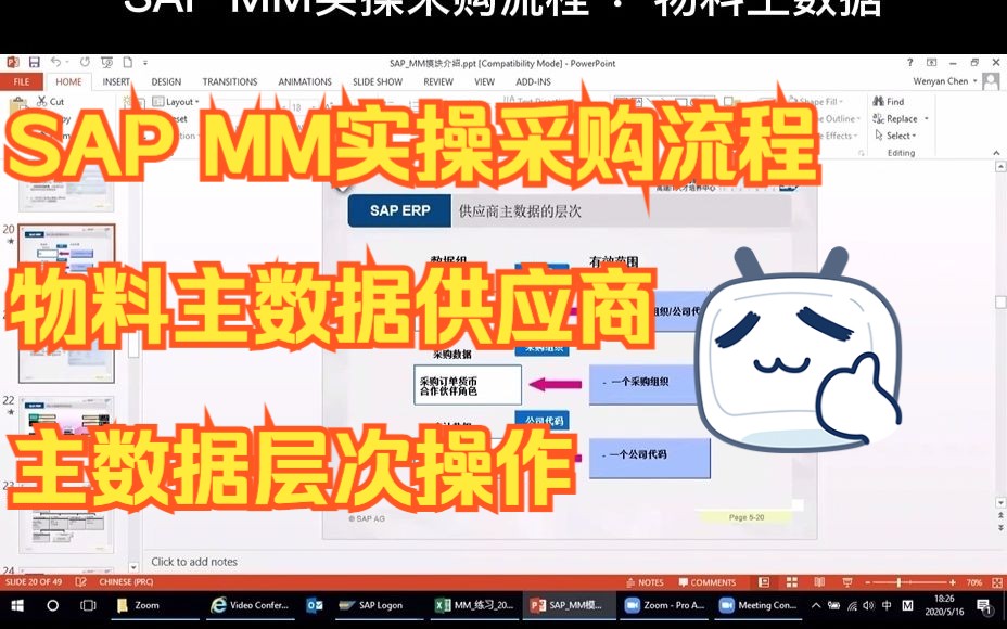 SAP MM实操采购流程 物料主数据供应商主数据层次操作