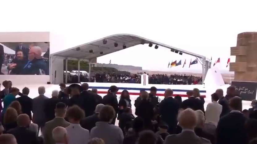 泽连斯基与美国诺曼底登陆老兵一段感人至深的对话——美国老兵:“...