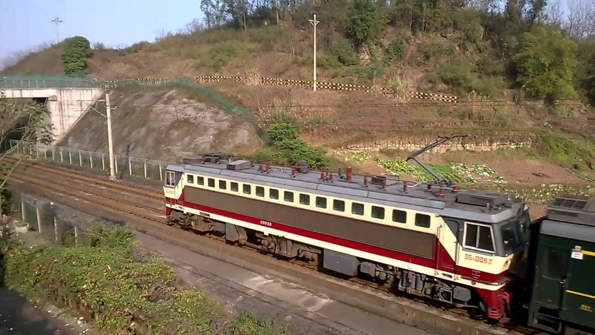 2017年2月 广州——成都K192/3次列车运行141线路所——蔡家区间