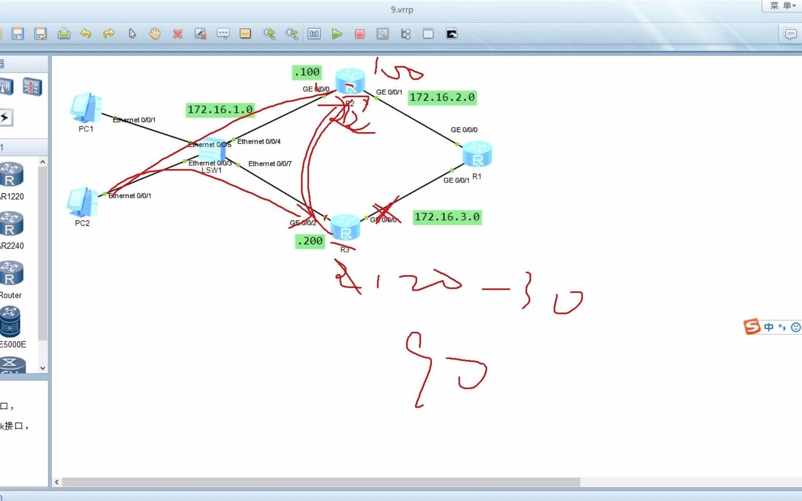 9.3VRRP跟踪端口和认证