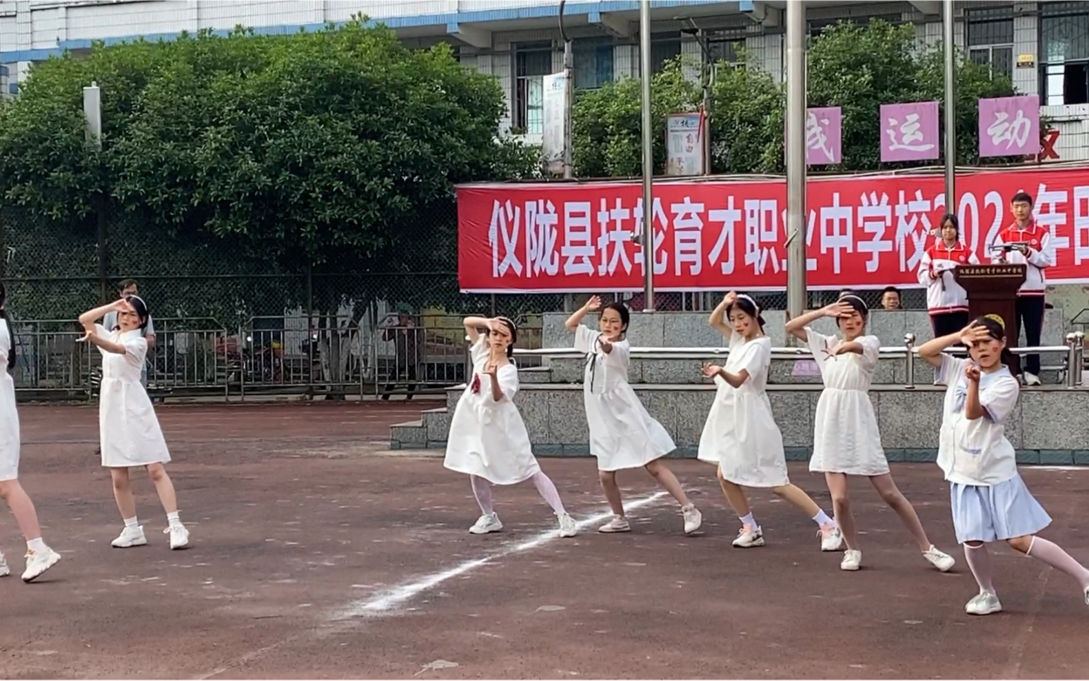 育才春季运动会开幕式及入场班级文化展示