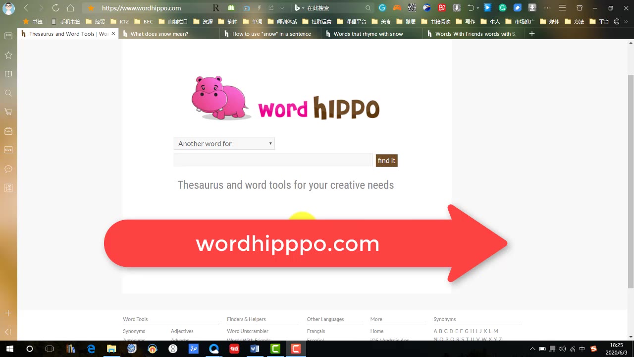 英语单词学习网站推荐:wordhippo