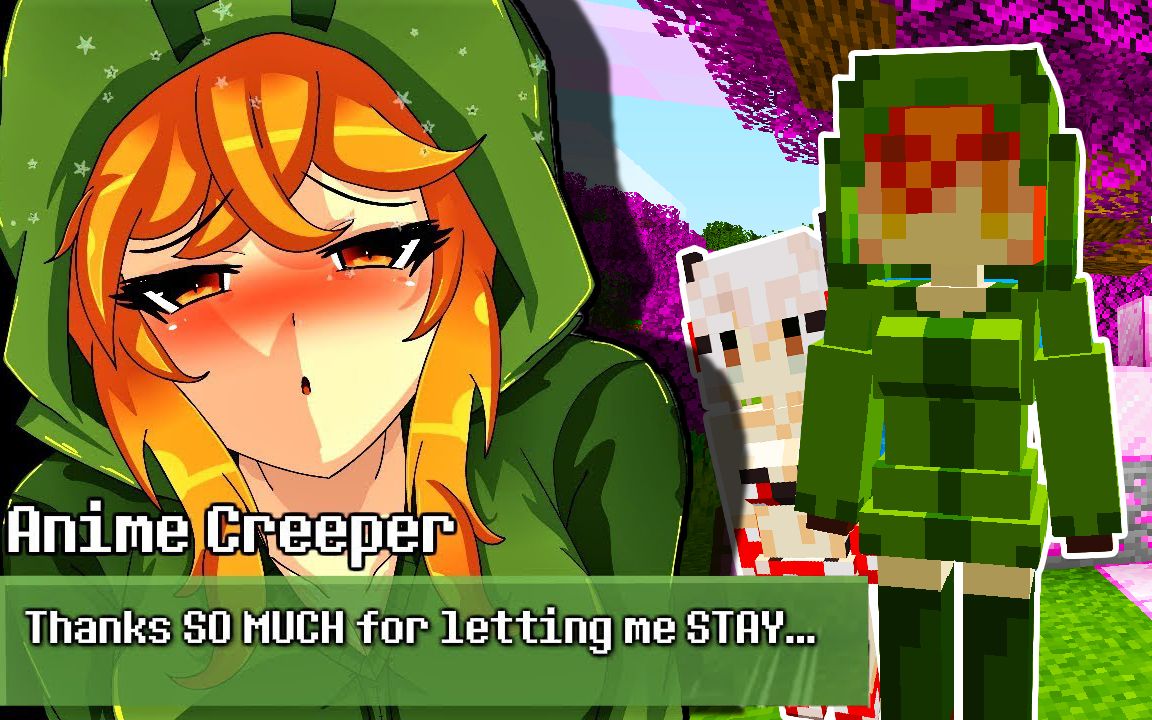 我的世界霸权萌化怪物! 妹纸招架不住! 包含你玩MC的所有美好!