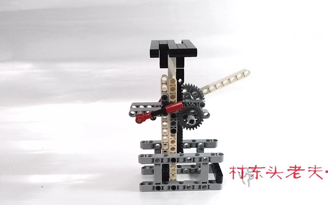 【乐高-机械结构】机械千斤顶[仿制作品]