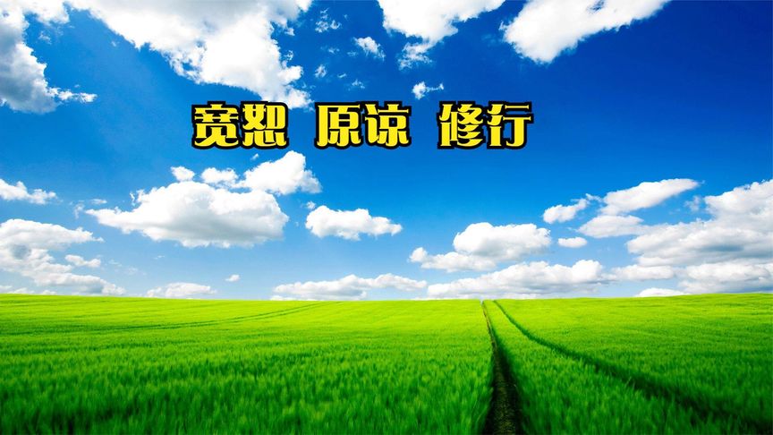 草原森林风景,真正修行的人,从不会去看别人的过失与缺点。