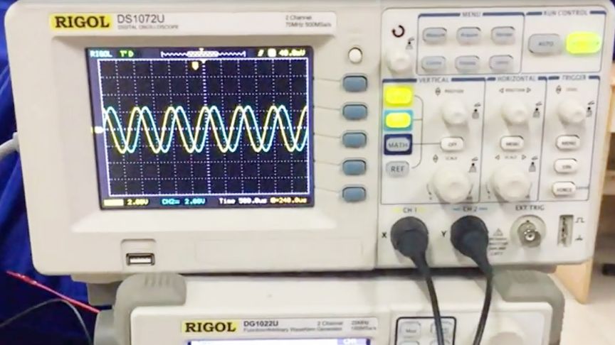 如何利用示波器测相位差
