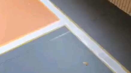 辽宁室内蓝球场pvc塑胶卷材地板白线如何施工。