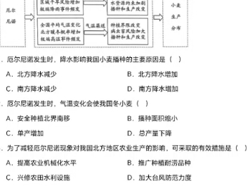 高考地理一轮复习——时政热点训练厄尔尼诺现象和拉尼娜现象