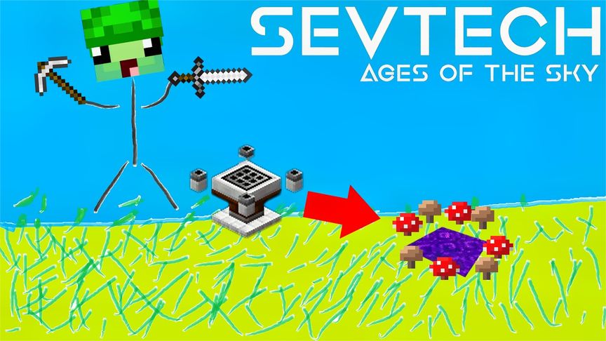 我的世界原始人空岛12:升级星辉工作台,打开暮色森林传送门