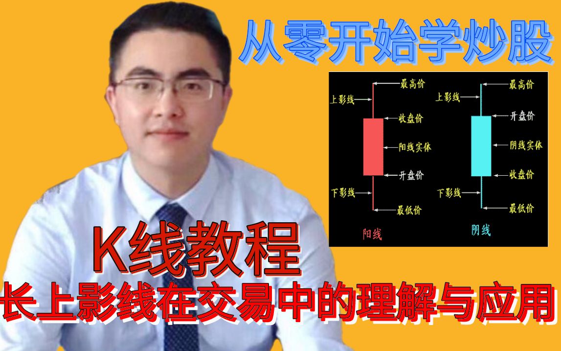 从零开始学炒股,K线教程,长上影线在交易中的理解与应用|《缠论》