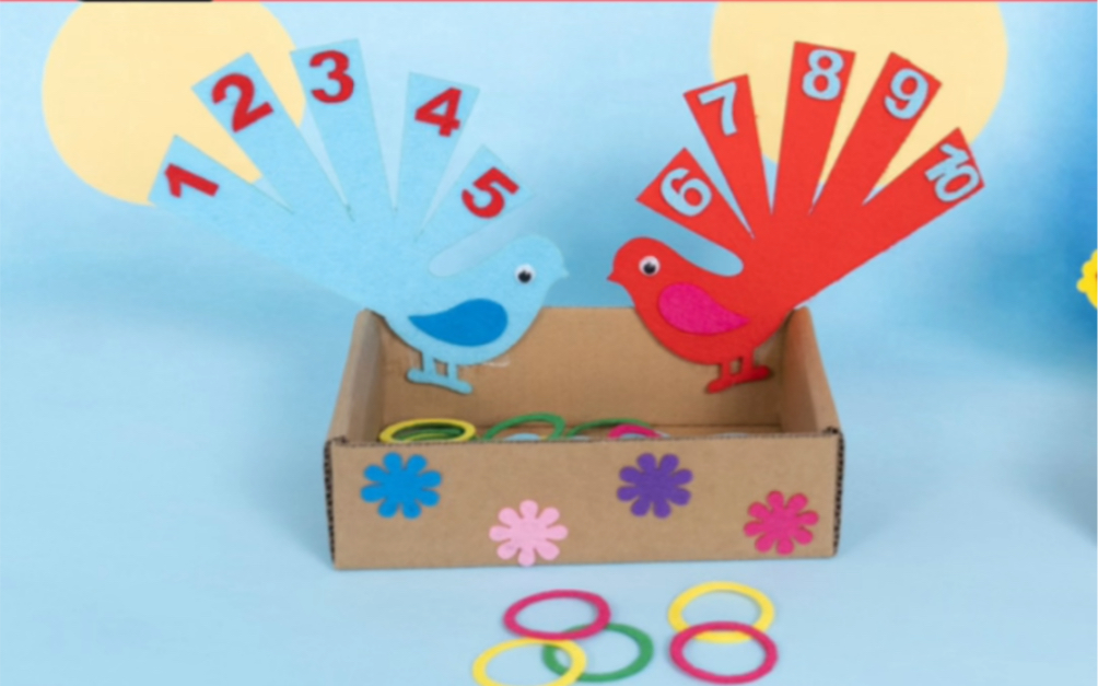 幼儿园中大班数学区创意学习早教玩具10以内数字加减法认知盒