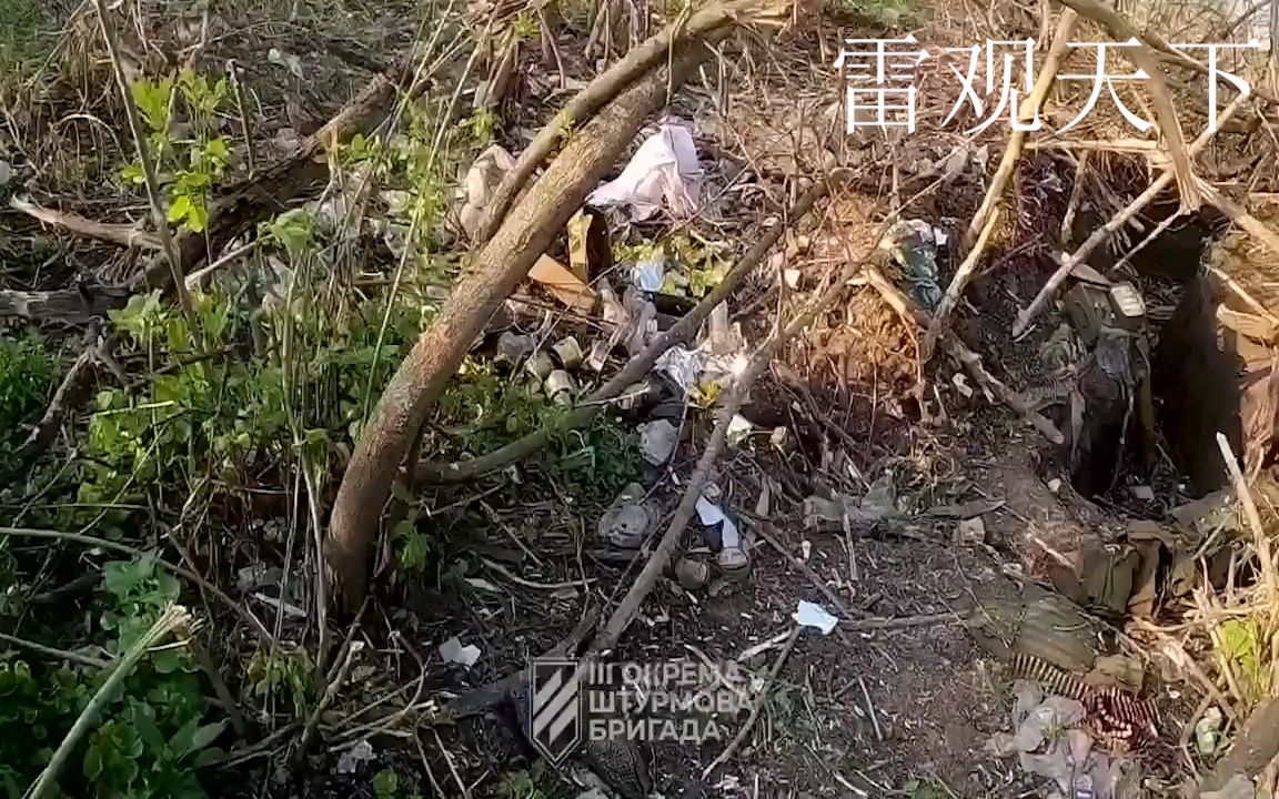 惨烈场面,乌克兰武装部队第1突击营第3连,发动反攻的场面,即使身体...