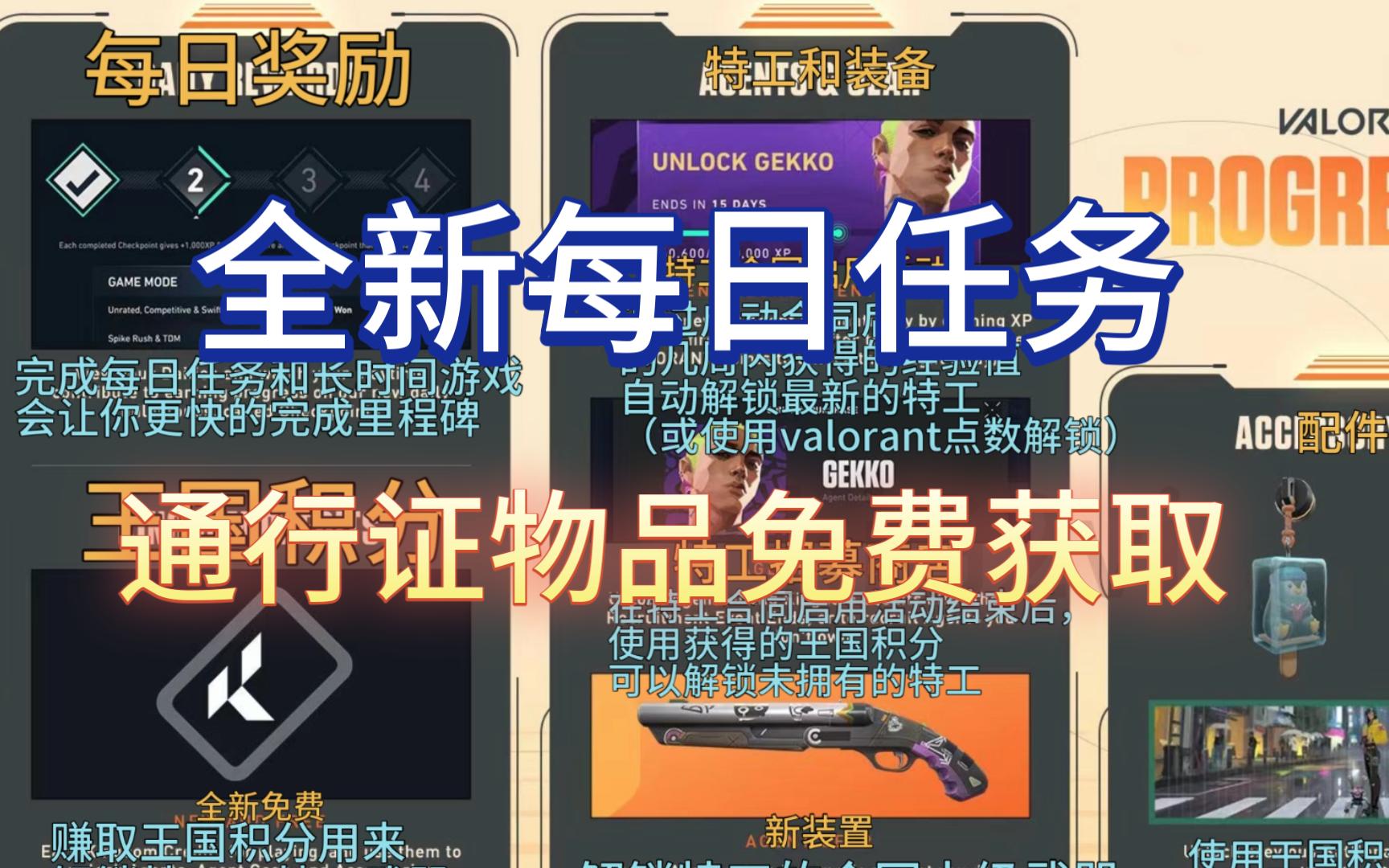 ...问答!免费获取之前通行证物品!全新每日任务规则!_网络游戏热门视频