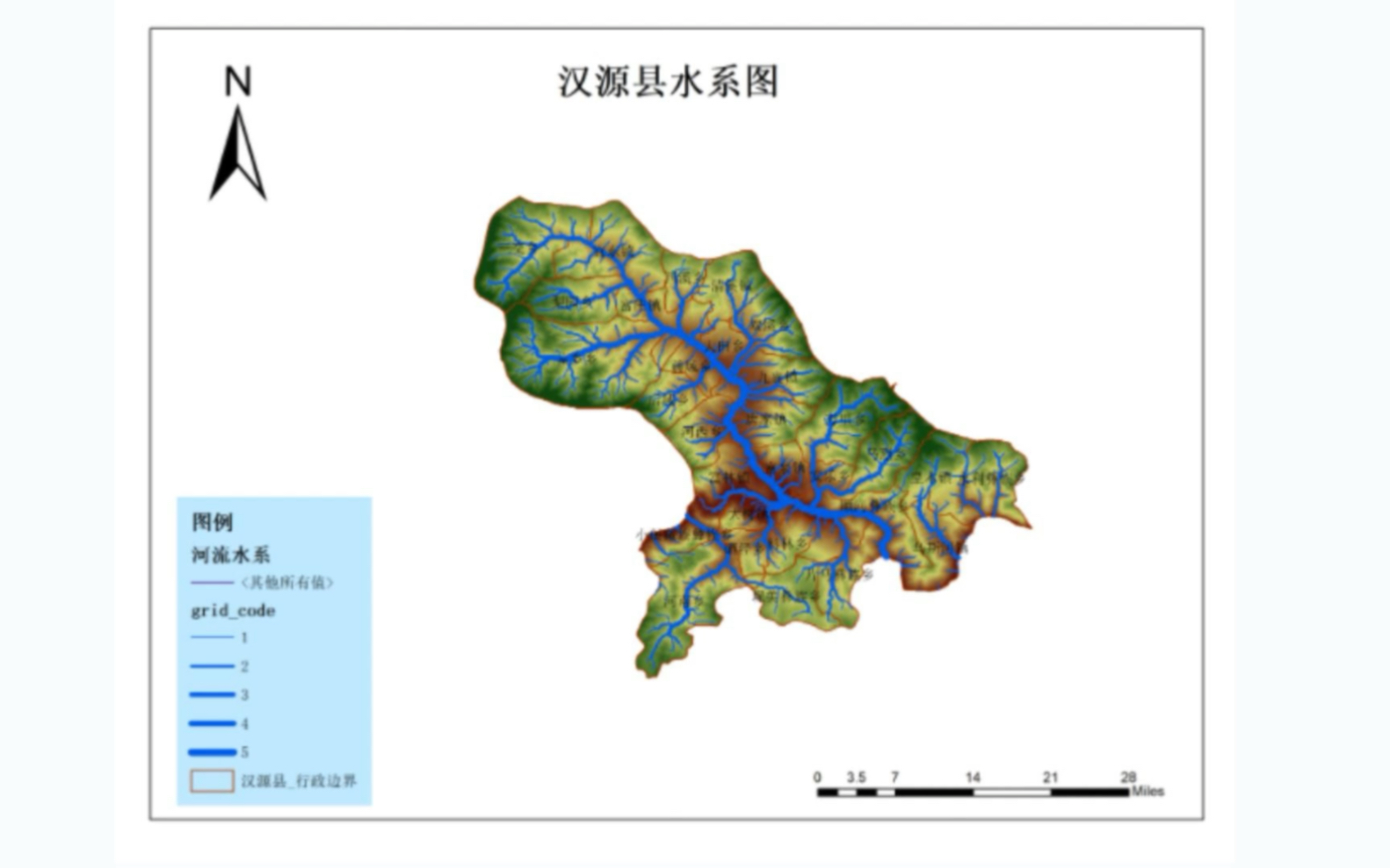 利用高程dem进行水文分析,提取矢量河流数据