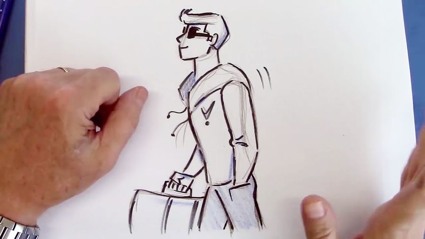 如何在初学者的基础上一步一步地画出一个运动员