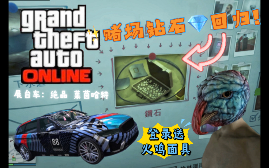 【GTAOL】2023.11.23更新赌场金库出钻石,黑五必入载具清单!_哔哩...
