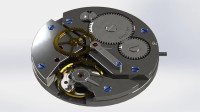 动画展示机械表内部结构,齿轮配合简直天人之作,你看懂了吗?