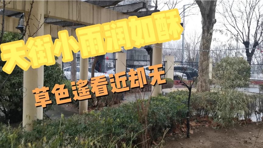 天街小雨润如酥,草色遥看近却无!