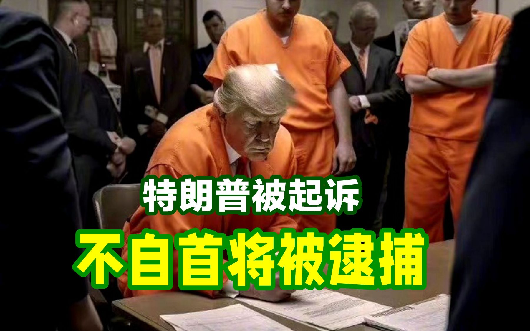 好戏开演:特朗普被正式起诉,不自首将被逮捕
