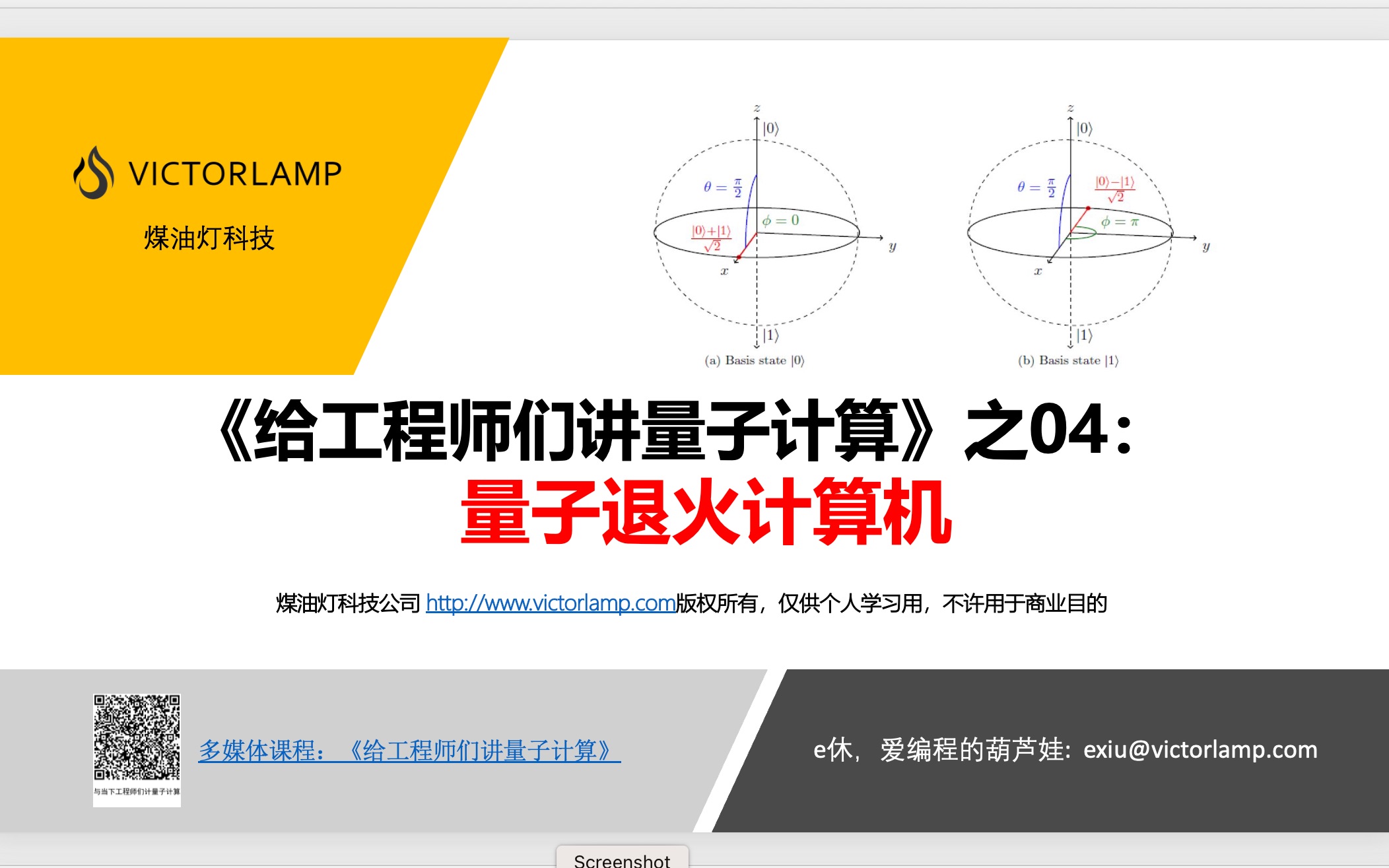 讲量子计算机技术系列之04:量子退火计算机