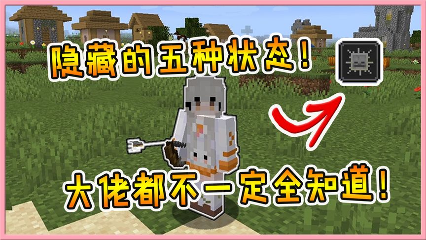 我的世界盘点:MC隐藏的五种状态效果!大佬都不一定全知道!