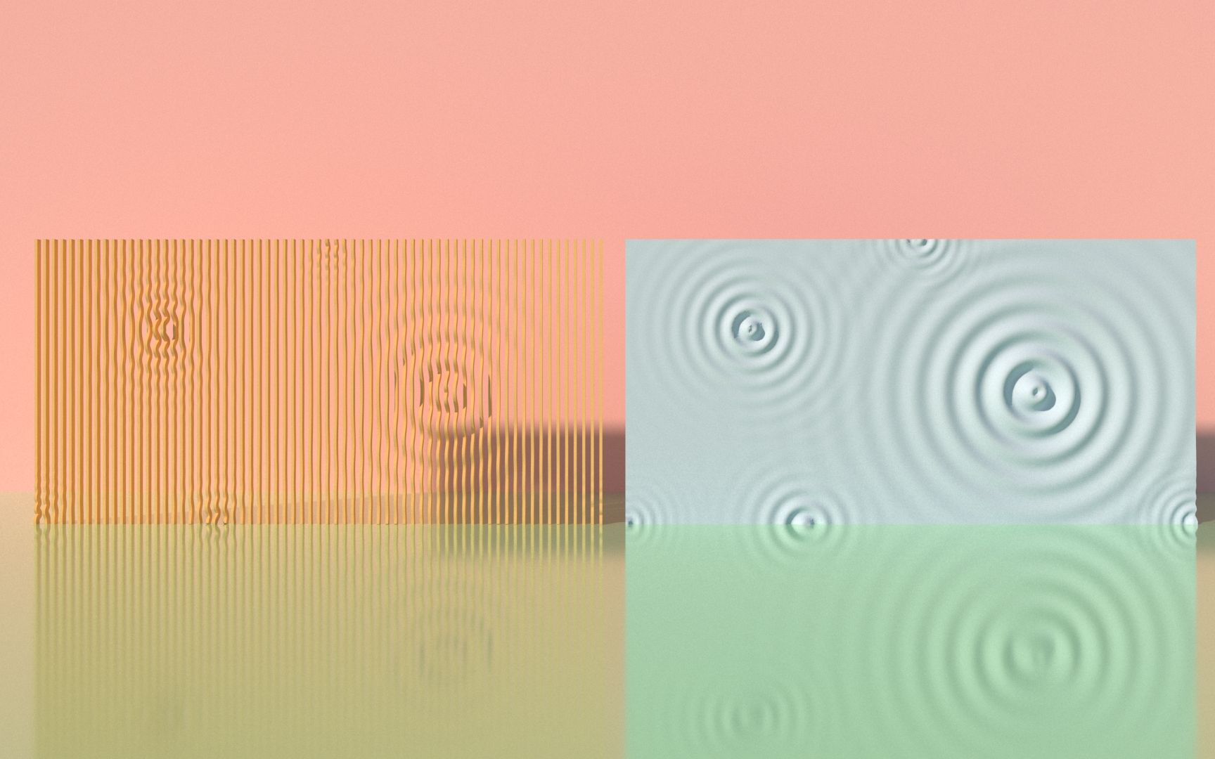 3DMAX水涟漪纹墙面建模