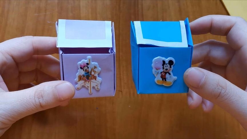 劳动节教小朋友做个垃圾桶,要养成垃圾分类习惯,折纸教程这里有