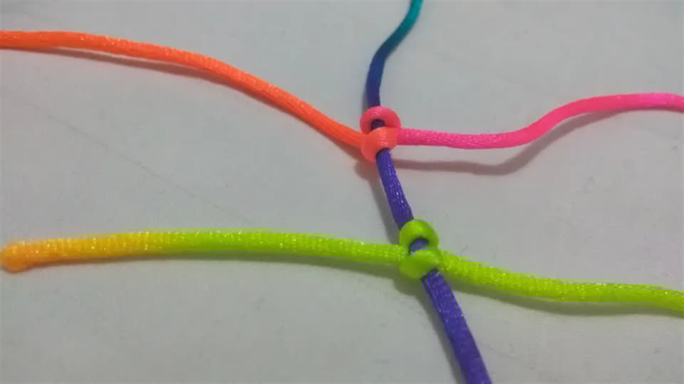 手工编绳,中国结之简单灵活的左斜卷结编法