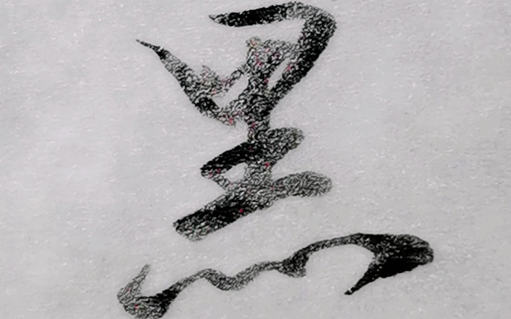 看墨水在硫酸纸上缓缓干透,这墨水会发光!不来看看缓解压力吗