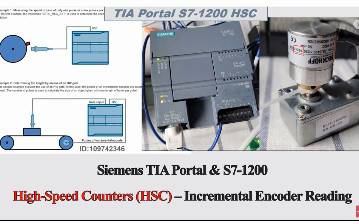 Simens S7-1200根据编码器数据计算电机转速