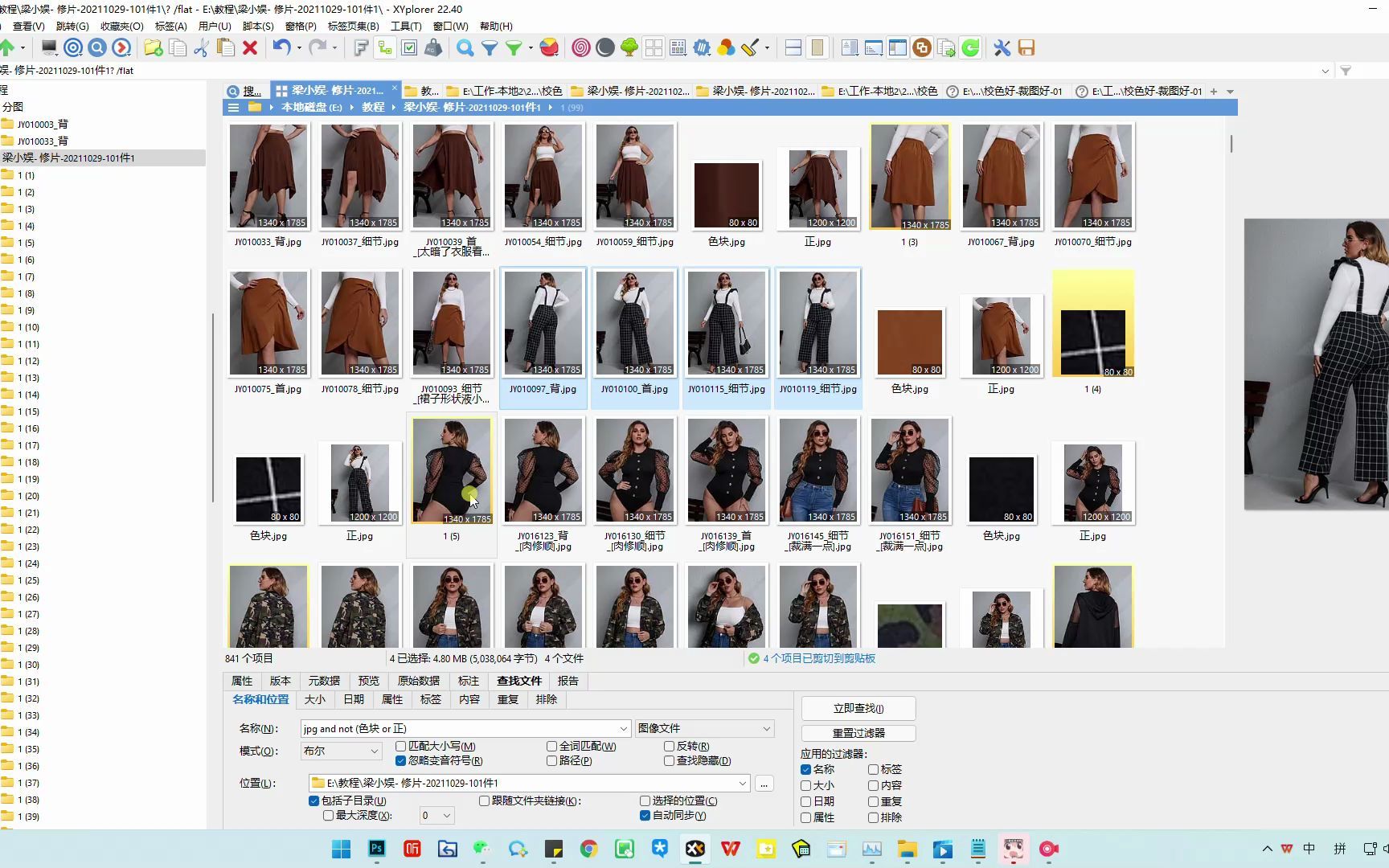 xyplorer 的 工作应用与布尔