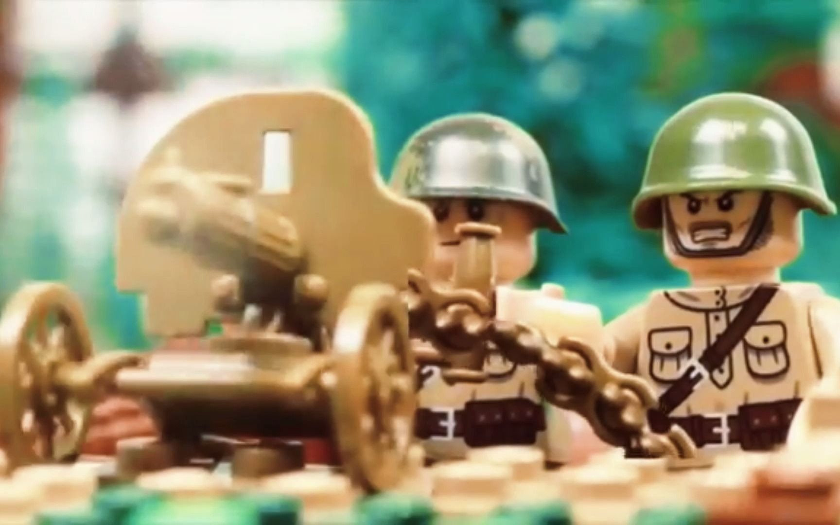 定格动画—乐高积木高度还原战争场面,太逼真惨烈