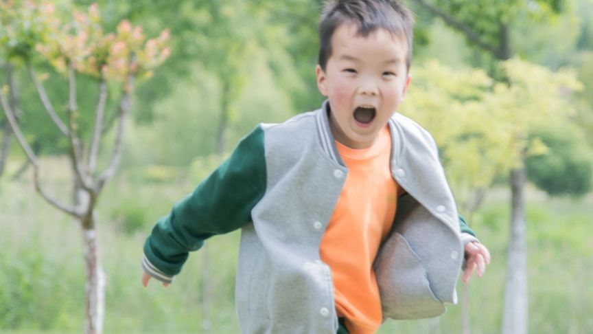今天幼儿园组织出游活动,抓蝴蝶,玩游戏真是快乐极了