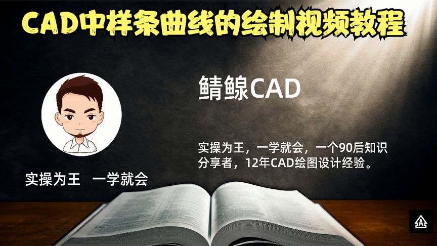 CAD中样条曲线的绘制视频教程