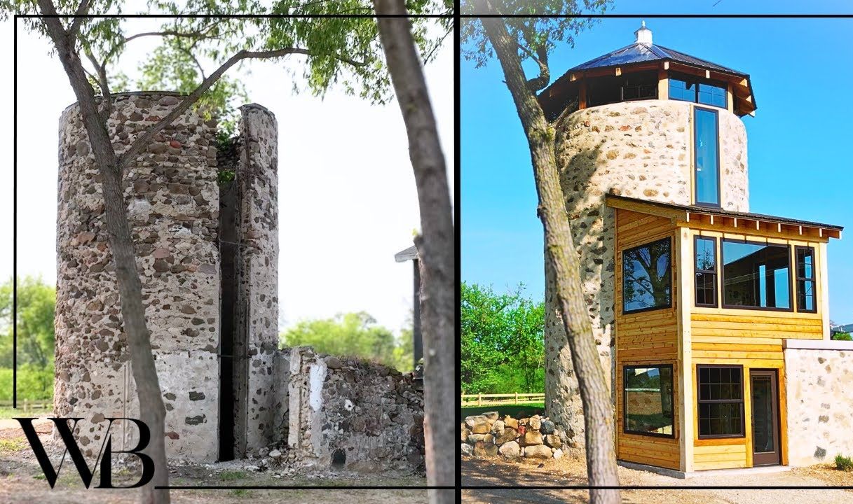 边境男子花光积蓄买百年废旧筒仓,耗时两年多将其改造成末日堡垒