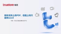 附件支持上传PDF,但是上传只能传word