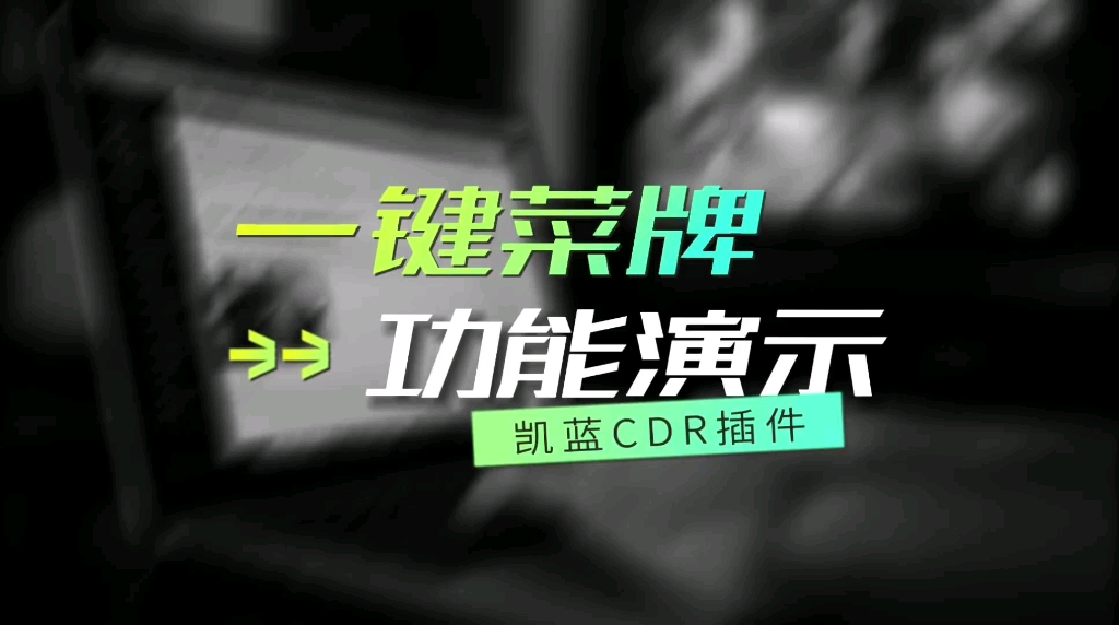 凯蓝CDR插件一键菜牌功能,可以一键快速排版菜品,支持按条件快速...