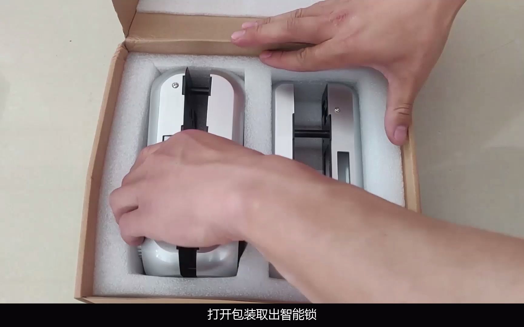 8806半导体指纹锁木门安装,门禁安装教程