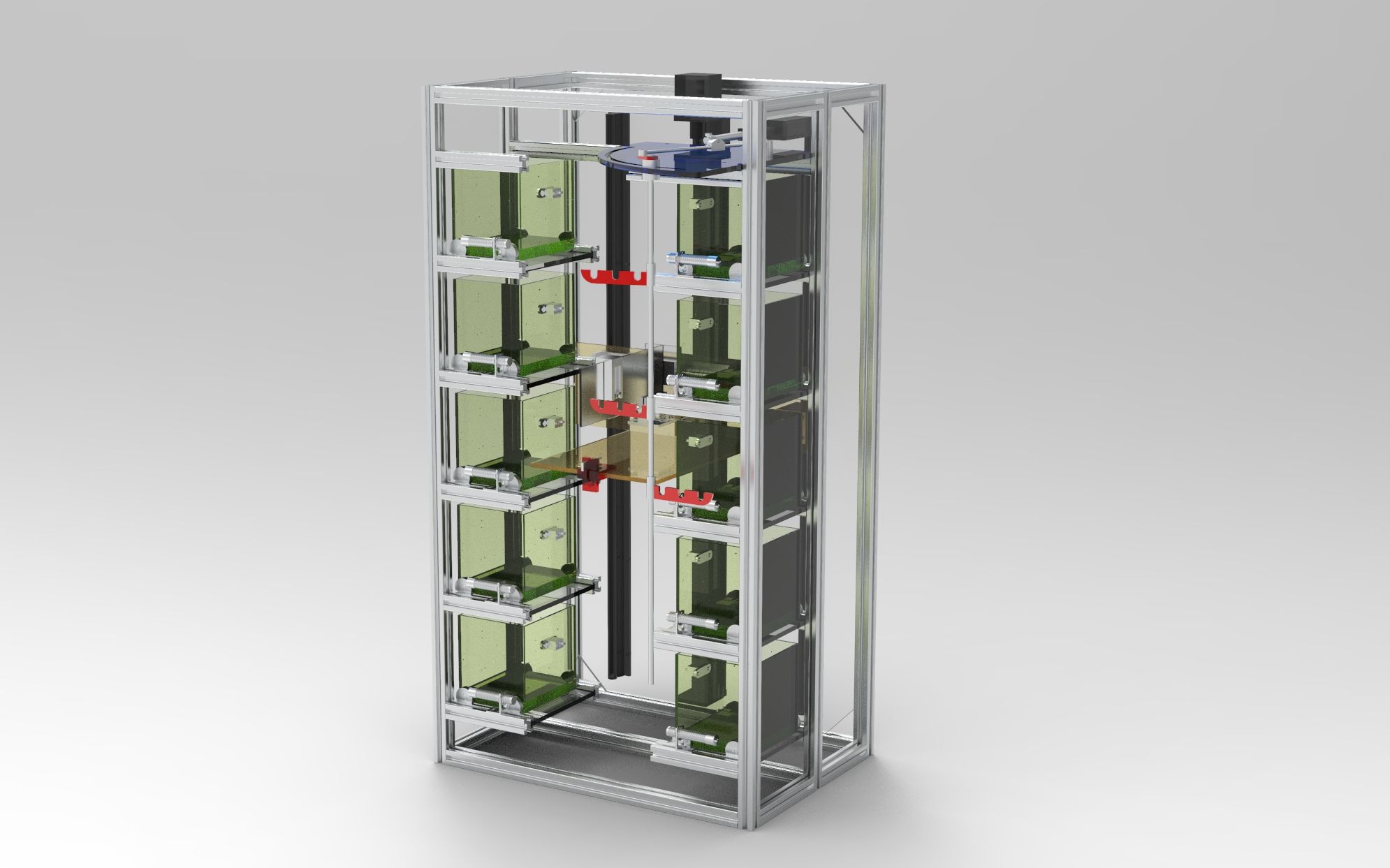 一种基于传感器控制的全自动储物柜