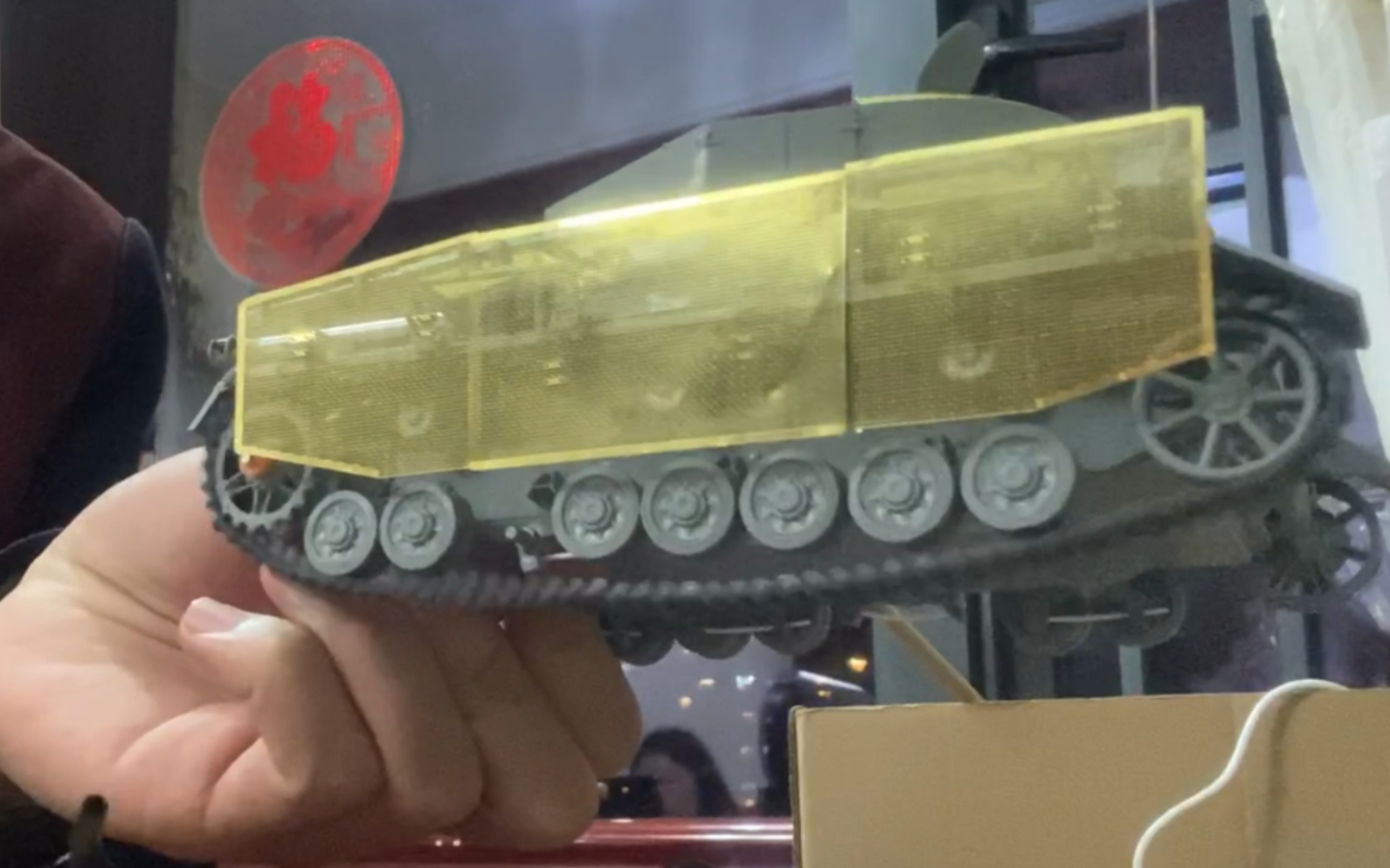 边界四好坦克模型静改动(带动履带部分)