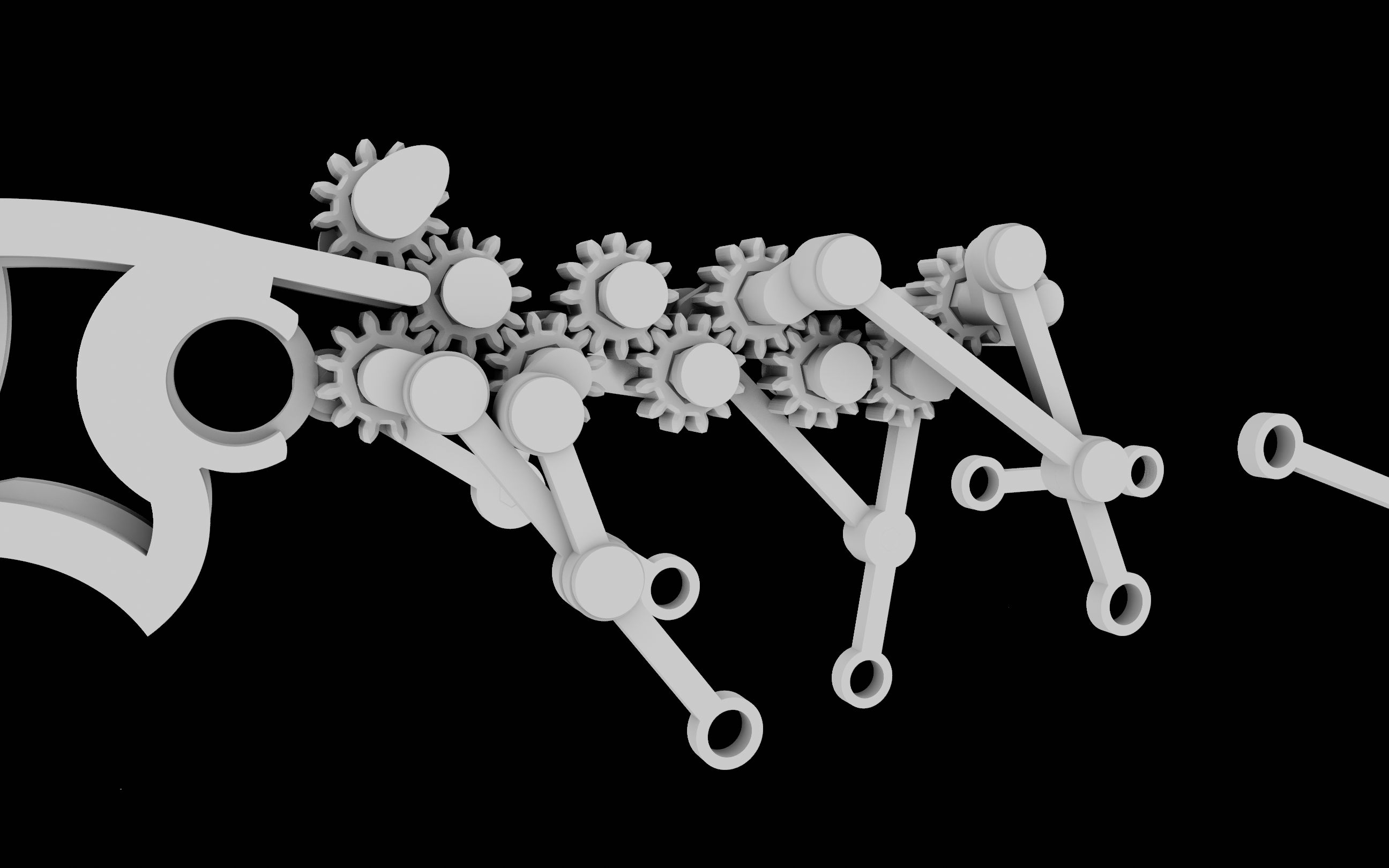 【教程】blender骨骼机械传动动画的制作