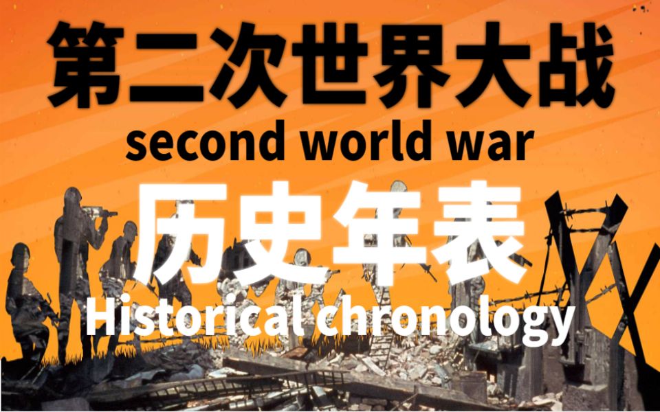 二战为什么是一篇波澜壮阔的史诗?第二次世界大战历史年表。