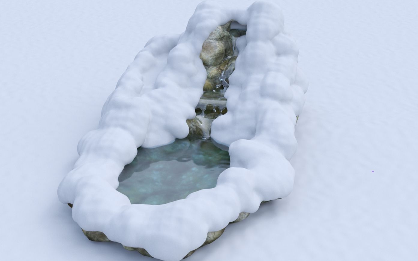VRAY5.1配合森林插件快速制作积雪效果