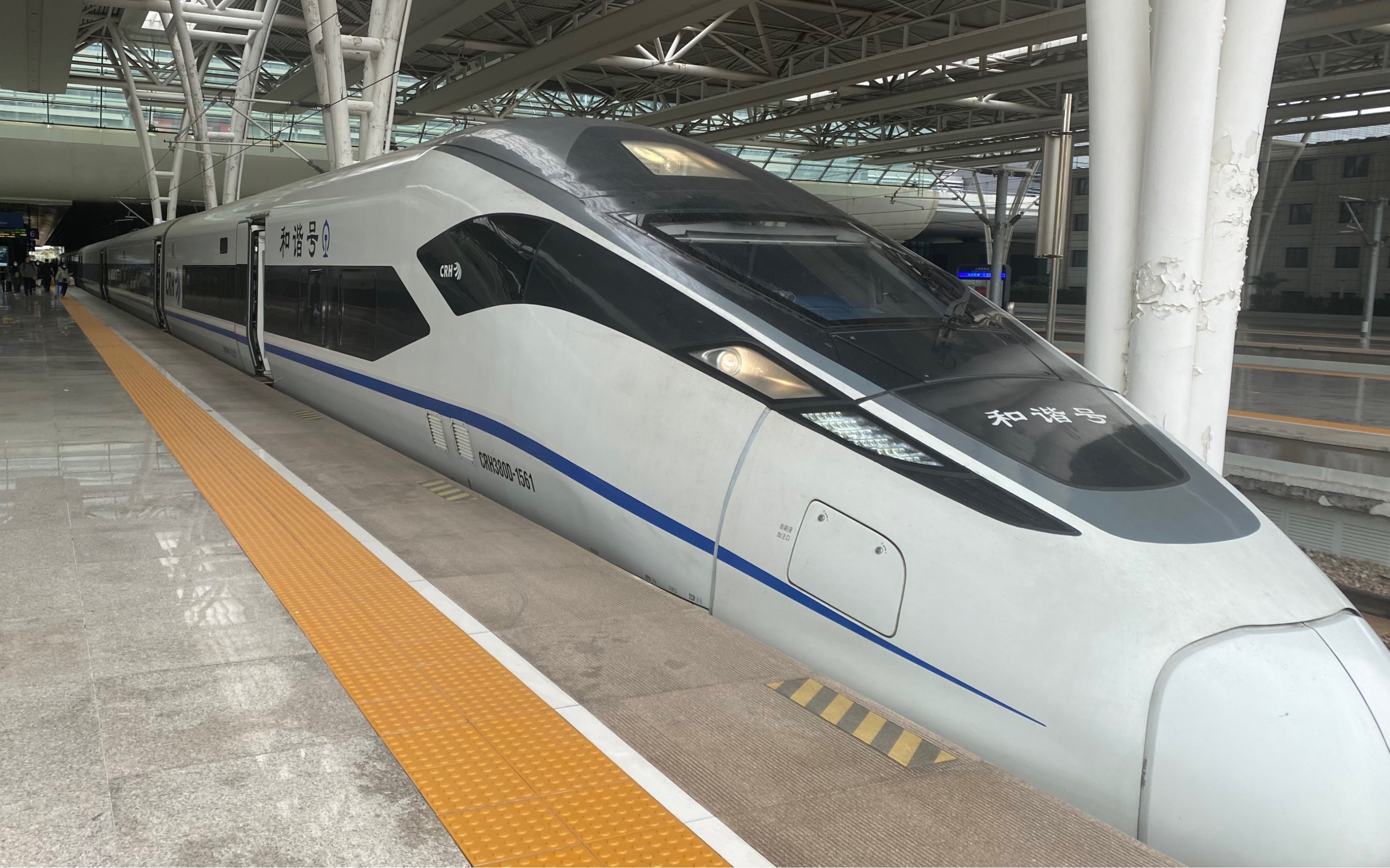 G1375次列车(上海虹桥站-昆明南站)本务上局沪段CRH380D-1561上海...