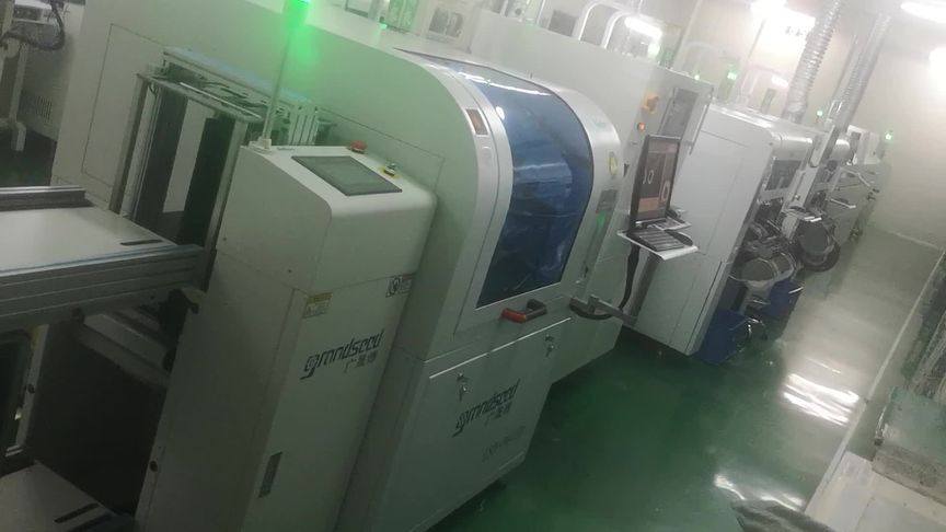 smt贴片设备生产线工作运行视频