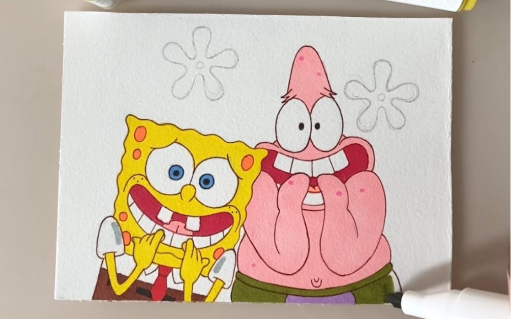 马克笔手绘|海绵宝宝