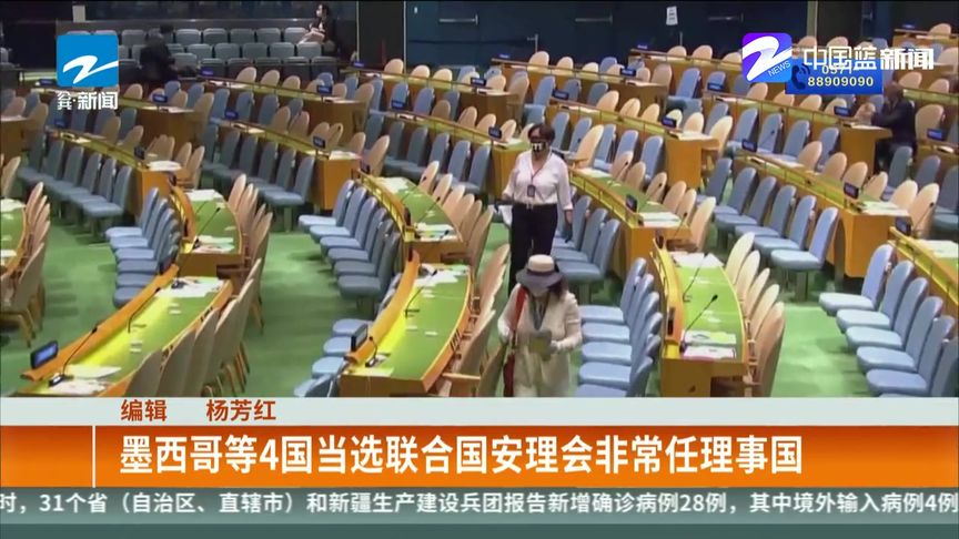 墨西哥等4国当选联合国安理会非常任理事国