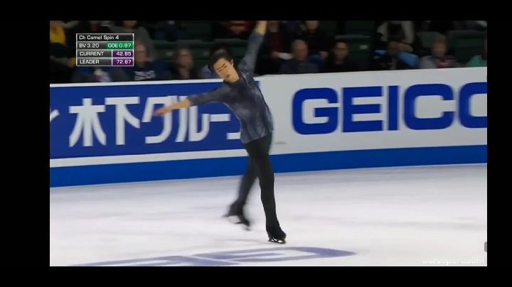 18-19年 陈巍 花样滑冰 自由滑【来自《镇魂》主题曲作者 陈雪燃...